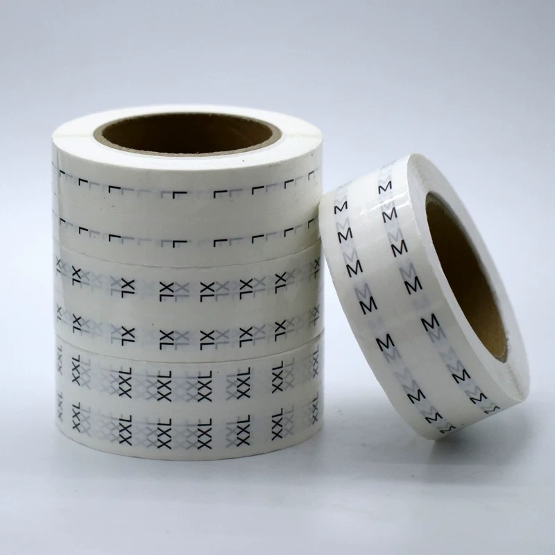 Semi-transparent clothing size sticker-Suzhou E.Fancy