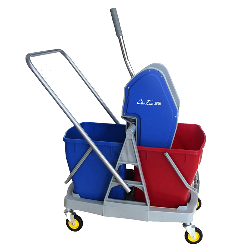 36L Down -Press Double Mop Wringer Trolley B-045-Chaobao