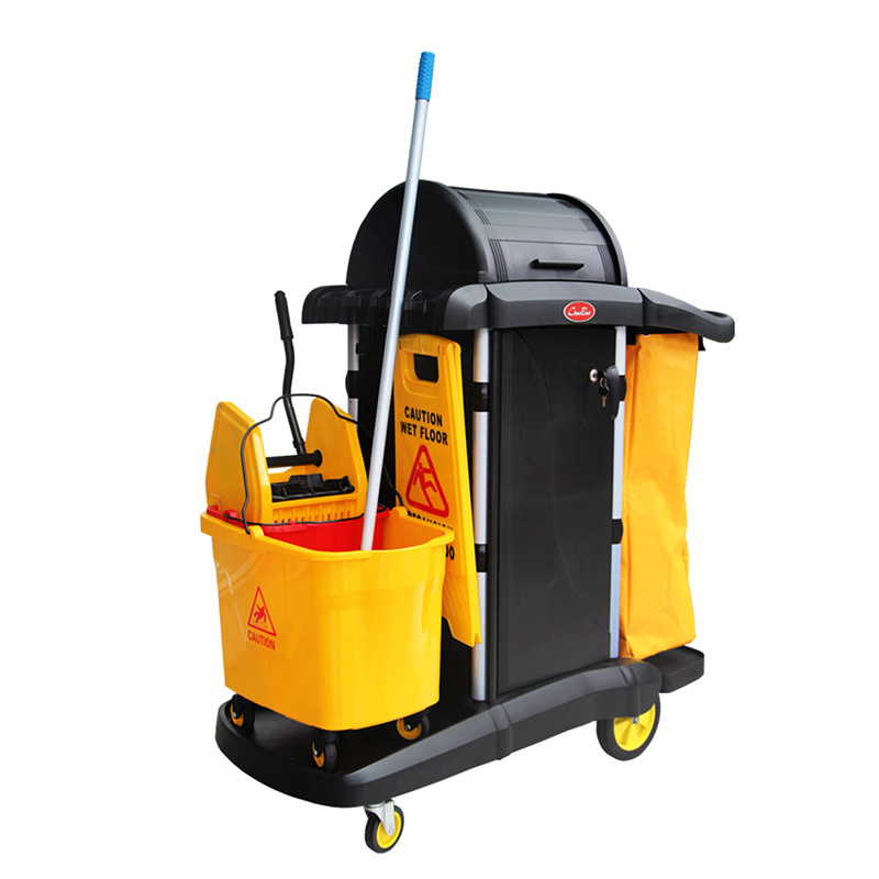 Multipurpose Cleaning Cart With Cover D-011-2 -Chaobao