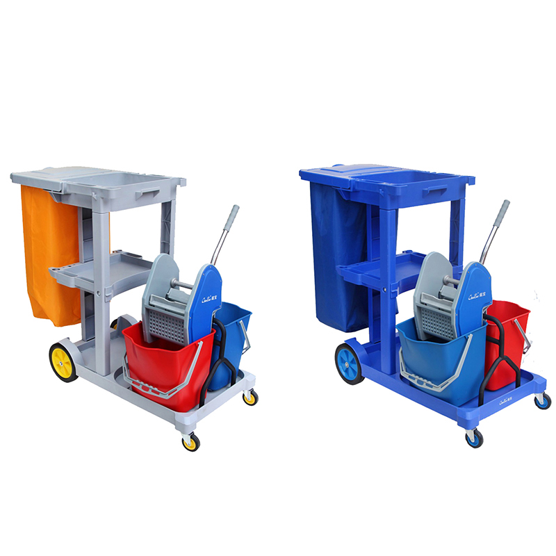 Multipurpose Cleaning Cart With Cover D-11-1-Chaobao
