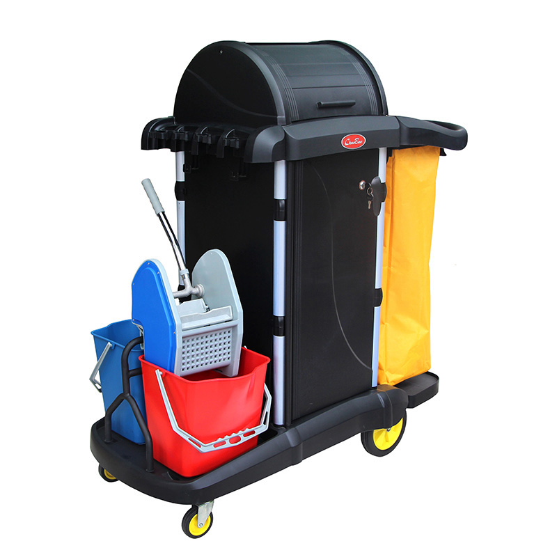 Multipurpose Cleaning Cart With Cover D-011-3 -Chaobao