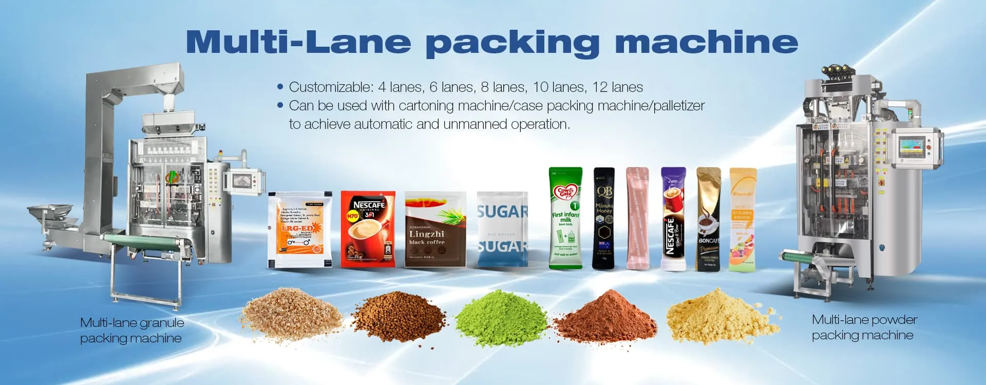 Multi-lanes packing machine,Granule packing machine,Liquid packing ...